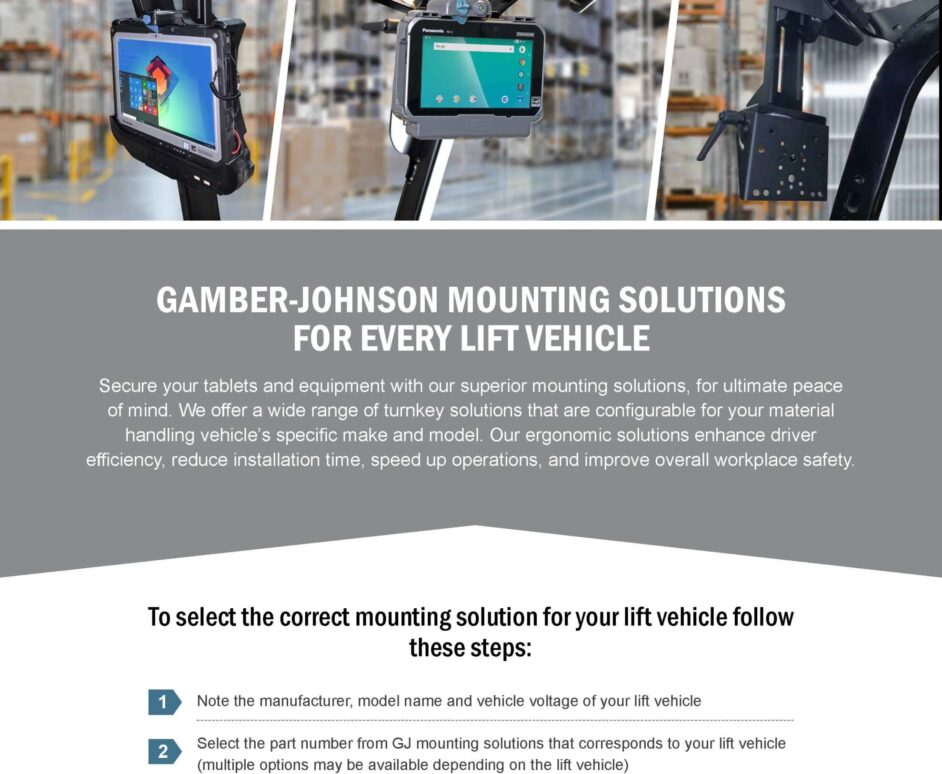 Product Information - Gamber-Johnson LLC